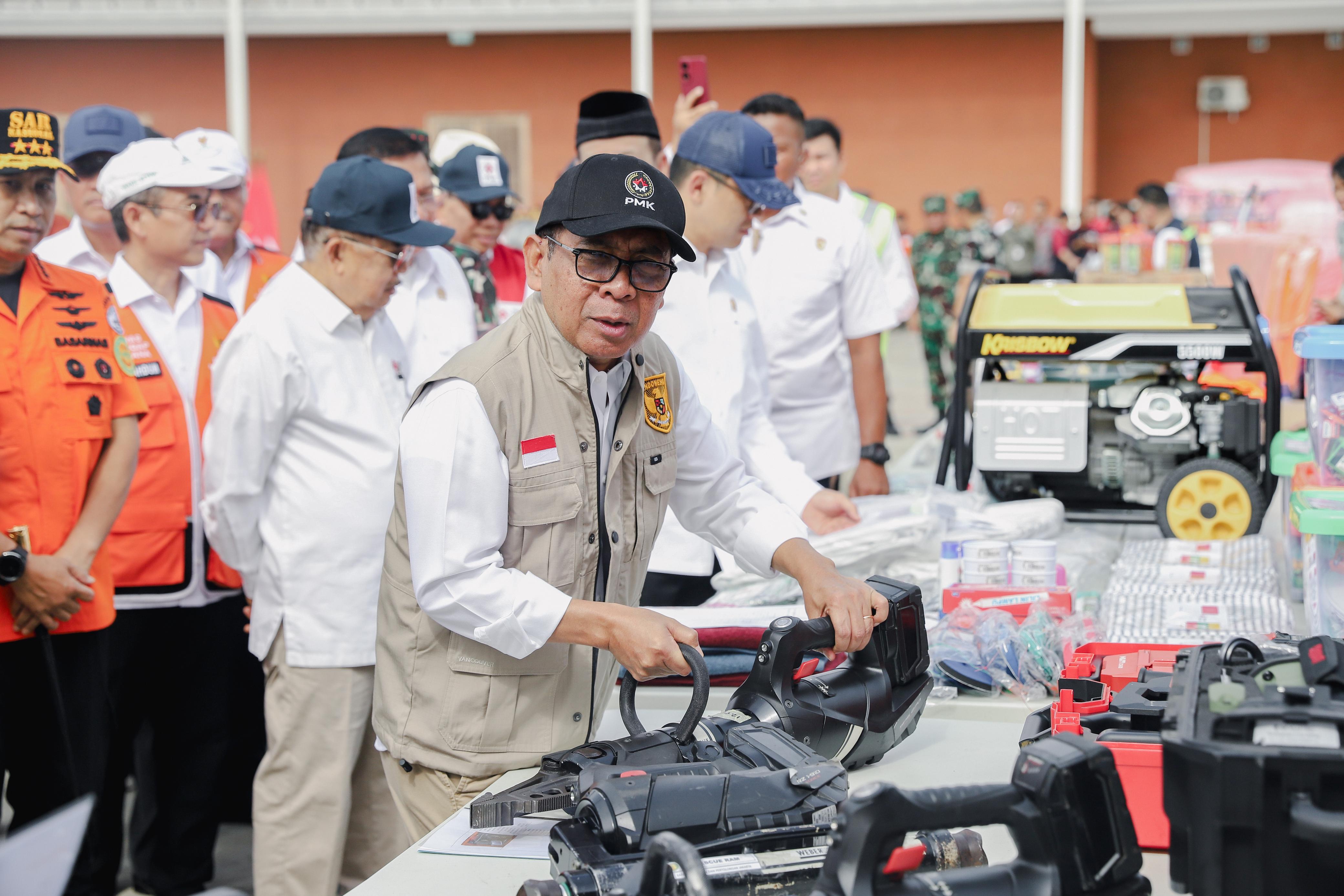 Dilepas Menko PMK, Indonesia Kembali Kirim Bantuan untuk Korban Gempa di Myanmar
