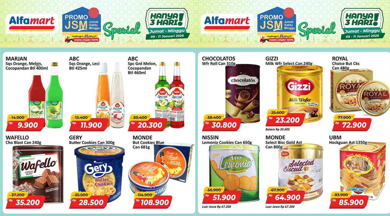 Promo JSM Alfamart Terbaru Hari Ini 11 Januari 2026, Diskon Sirup ...
