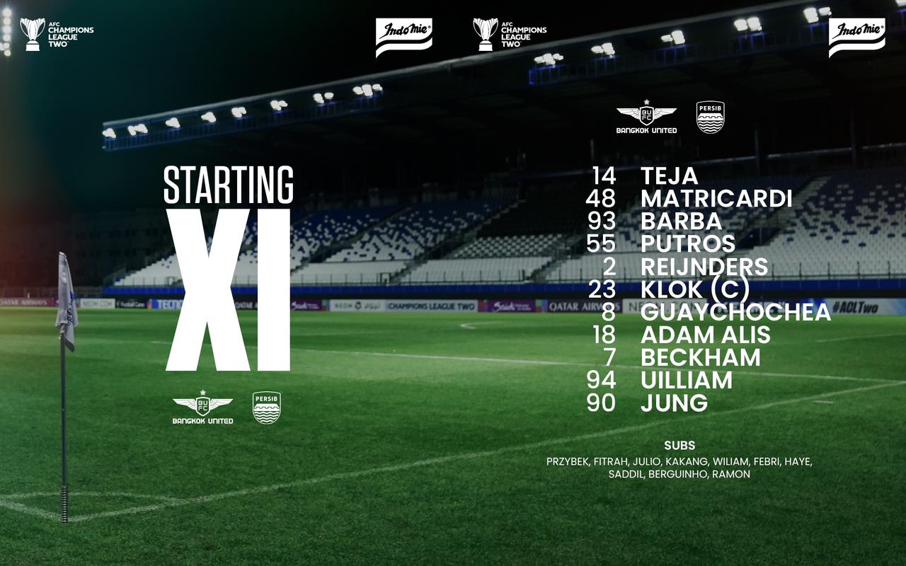 Starting XI Persib Bandung Lawan Bangkok United: Klok Kapten, Haye Dicadangkan