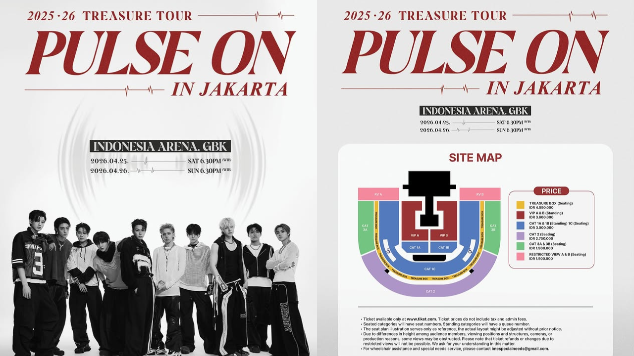 Siap War! Harga Tiket Konser TREASURE di Jakarta 2026 Dijual Mulai Rp1,5 Juta