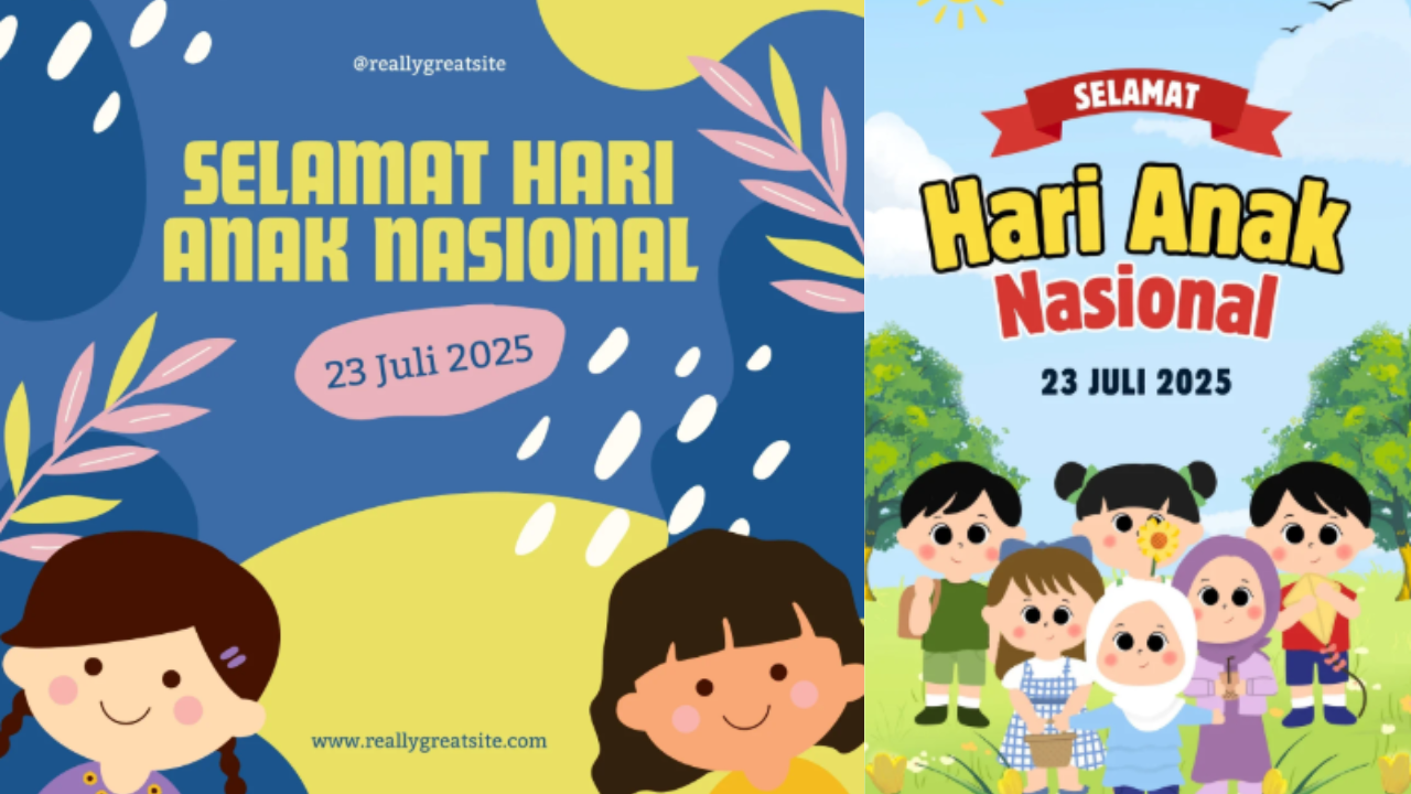 30 Link Poster Hari Anak Nasional 2025 Terbaru dan Gratis Lengkap Ucapan, Meriahkan di Instagram ...