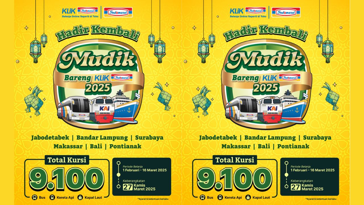 Syarat dan Cara Daftar Mudik Bareng Klik Indomaret 2025, Tersedia 9.100 Kursi