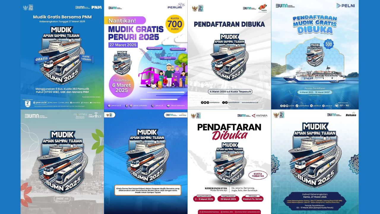22 Daftar Mudik Gratis BUMN 2025, Lengkap Rute Tujuan dan Link Pendaftaran