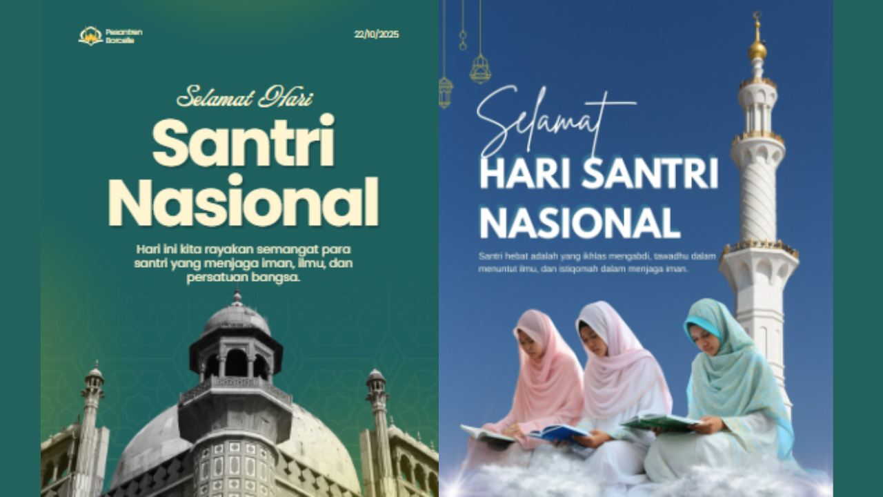 40 Poster Hari Santri Nasional 2025 Gratis, Tinggal Unduh dan Pasang di Medsos Kamu