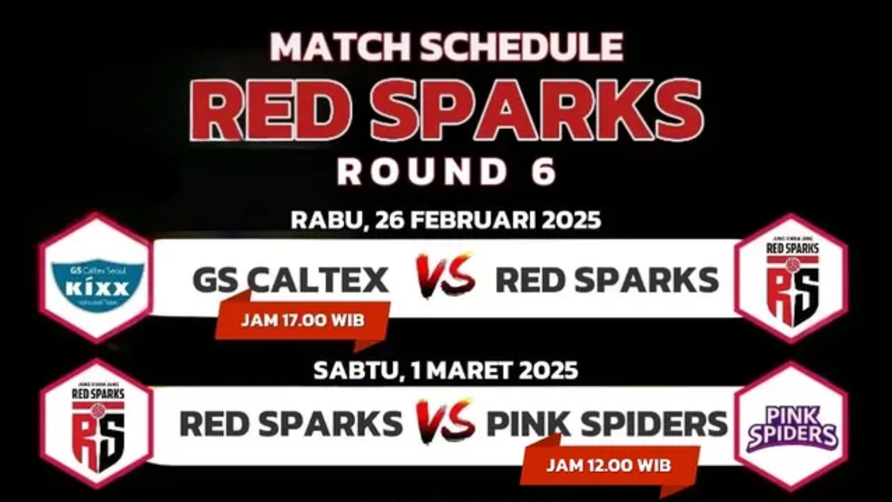 Jadwal Red Spark Liga Voli Korea 2025 Putaran 6 Lengkap Klasemen Terbaru, Bakal Main Tanpa Bukilic!
