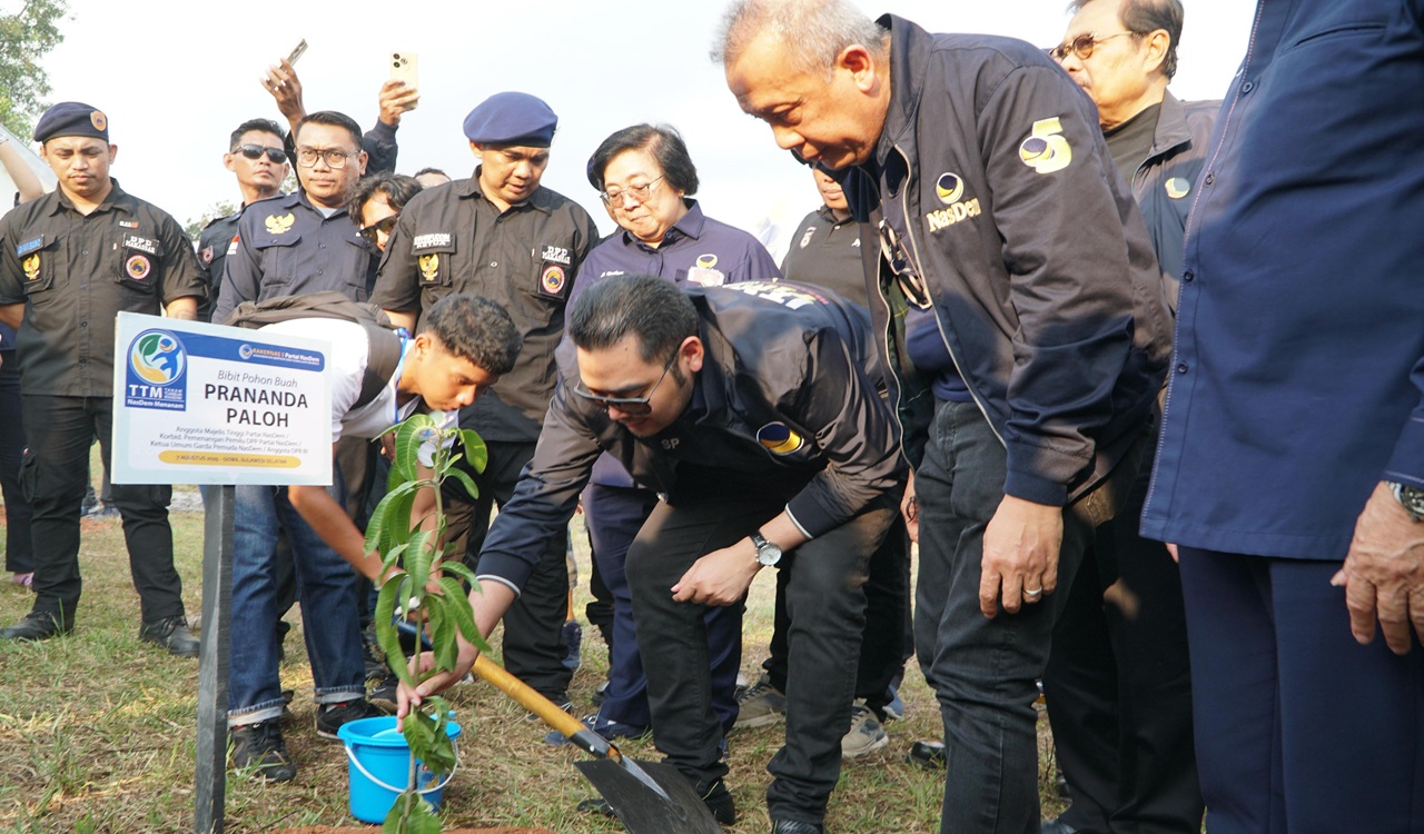 Prananda Surya Paloh Pimpin Penanaman 700 Pohon Jelang Rakernas NasDem 2025