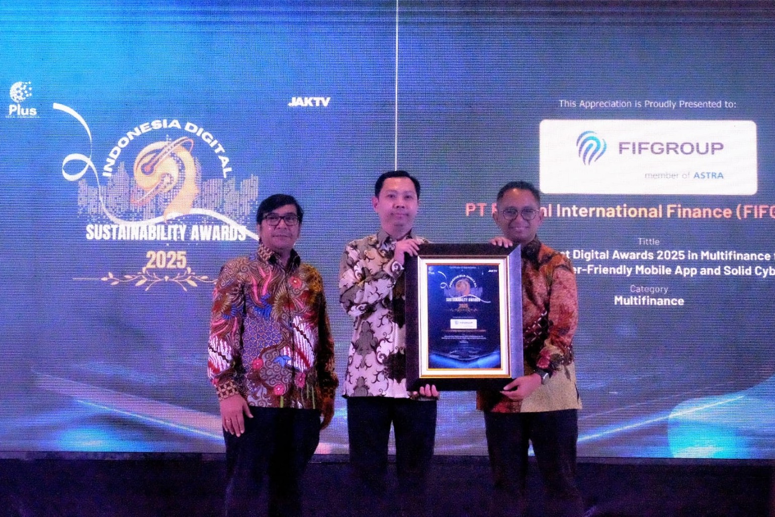 Jadi Solusi Keuangan Digital Terbaik, FIFGroup Sabet Penghargaan IDSA 2025
