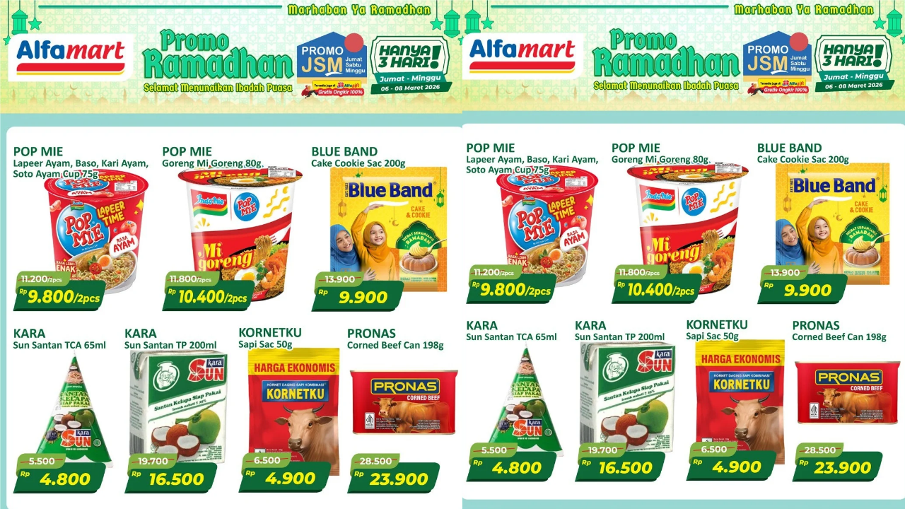 Promo JSM Alfamart Terbaru 6-8 Maret 2026, Blue Band Rp9 Ribuan Buat ...