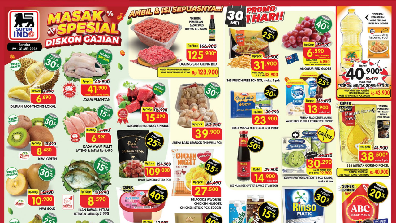 Katalog Promo JSM Superindo Terbaru Minggu Ini 29-31 Mei 2026, Akhir ...