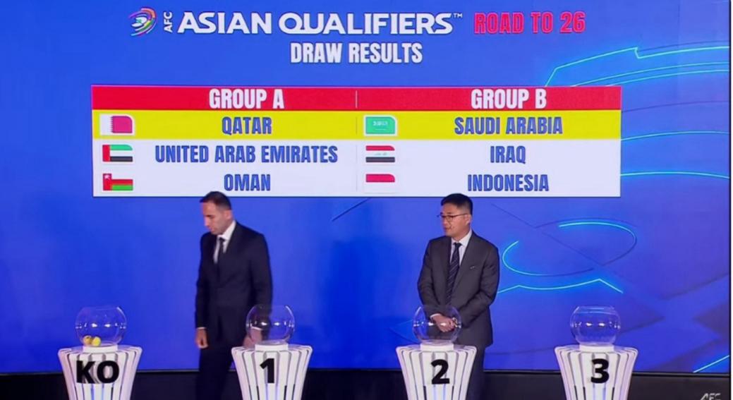 Hasil Drawing Babak 4 Kualifikasi Piala Dunia 2026: Indonesia Satu Grup dengan Arab Saudi dan Irak