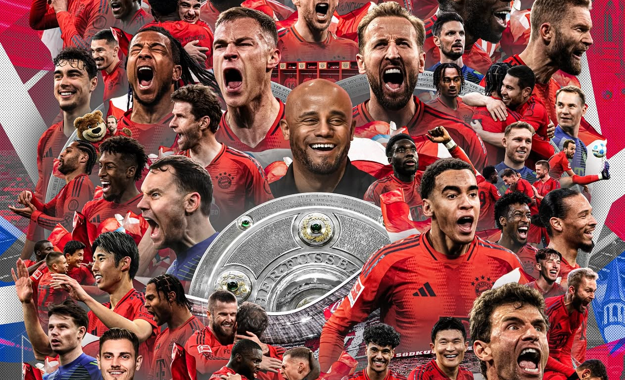 Bayern Munich Resmi Dinobatkan Juara Bundesliga 2024/2025, Harry Kane ...