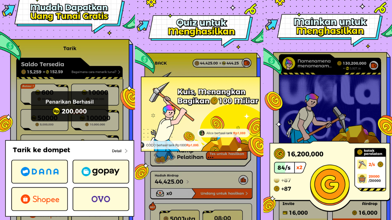 Dapatkan Saldo DANA Gratis Rp456.000 dari Game Penghasil Uang Hari Ini 21 April 2025! Modal ...