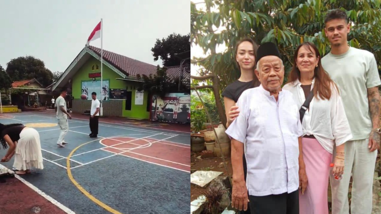Momen Meels Hilgers Main Bola dengan Anak-Anak Lenteng Agung hingga ...