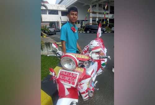 Ingin Ikut Upacara HUT RI, Ayah-Anak Naik Motor dari Medan ke Istana ...